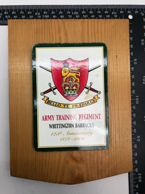 GENUINE BRITISH ARMY Regimental Wall Plaque - Army Training Regiment ...