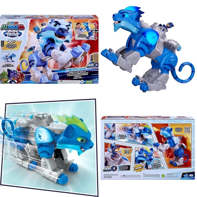 PJ MASKS ANIMAL Power Charge and Roar Power Cat Interactive Toy Hero ...