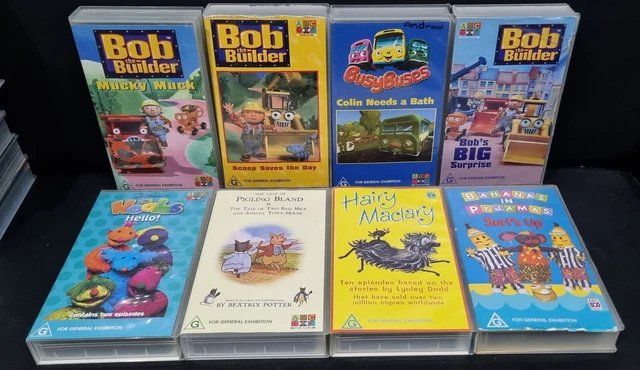 ABC FOR KIDS VHS Video Tapes inc Bananas & Bob the Builder $60.00 ...