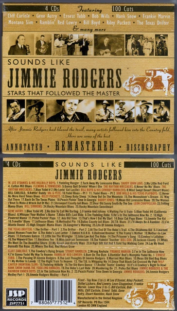 SOUNDS LIKE JIMMIE RODGERS - Stars That Followed The Master (4 CD) 2005 ...
