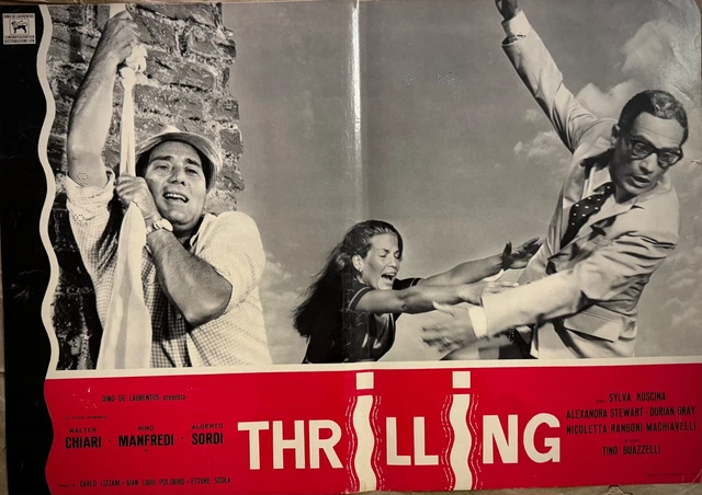 THRILLING- FOTOBUSTA ORIGINALE -Alberto Sordi, Nino Manfredi- 1965- EUR 25,00 - PicClick IT