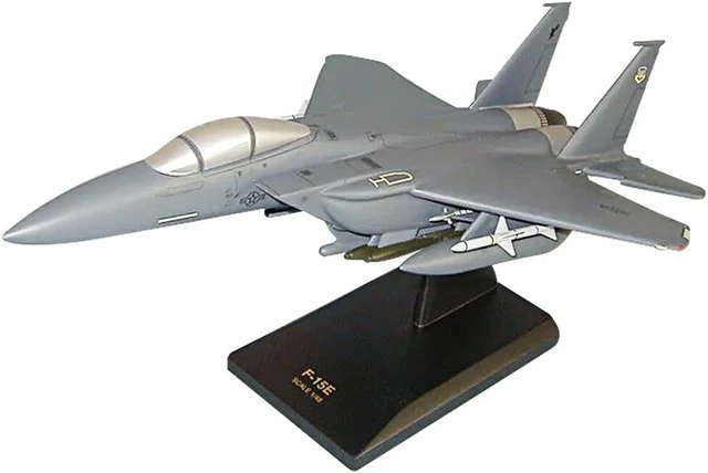 USAF MCDONNELL DOUGLAS F-15E Strike Eagle Desk Top Jet Model 1/48 SC ...