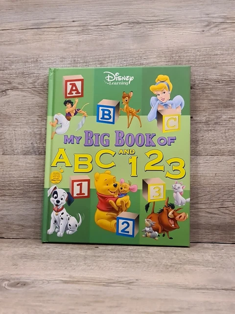 DISNEY LEARNING MY Big Book Of ABC And 123. HC. Great Learning Book ...