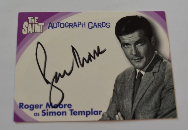 CARDS INC THE Saint Autograph Cards Roger Moore As Simon Templar Sa1 ...