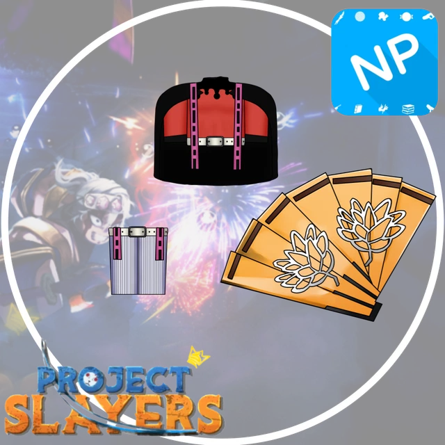 ROBLOX PROJECT SLAYERS PS COMPLETE Douma Set Armor Clothing Weapons £6. ...