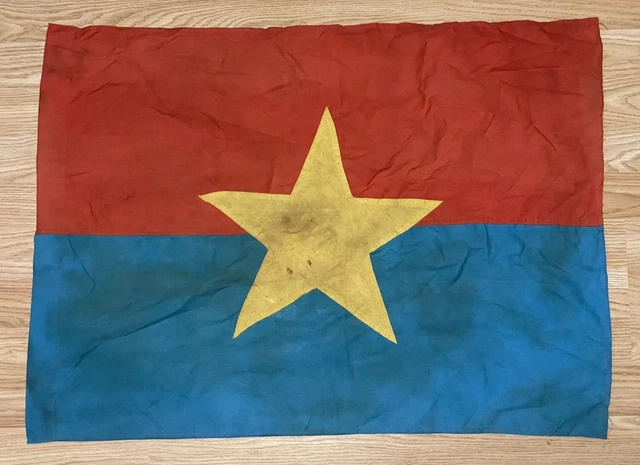 VIETNAM WAR VIET Cong NLF National Liberation Front Banner Flag £75.00 ...