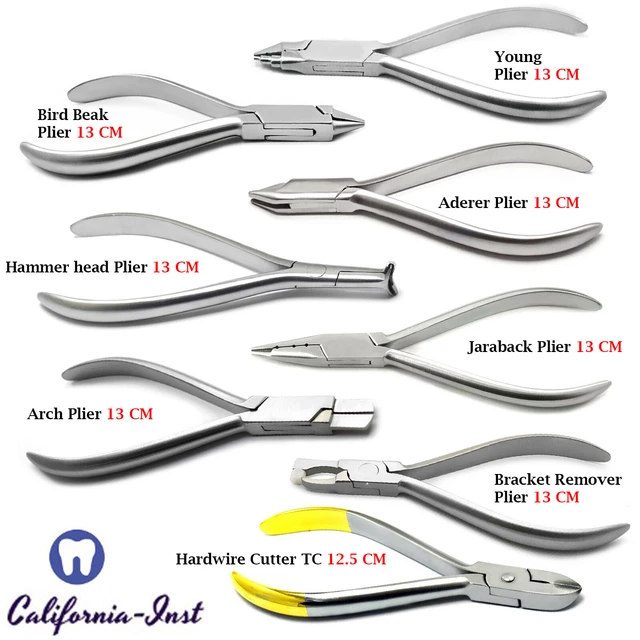 ORTHODONTIC TOOTH BRACES Pliers Wire Bending Loop Forming Dental ...