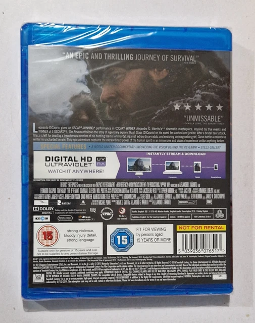 THE REVENANT BLU RAY SEALED Starring Leonardo DiCaprio £6.00 - PicClick UK