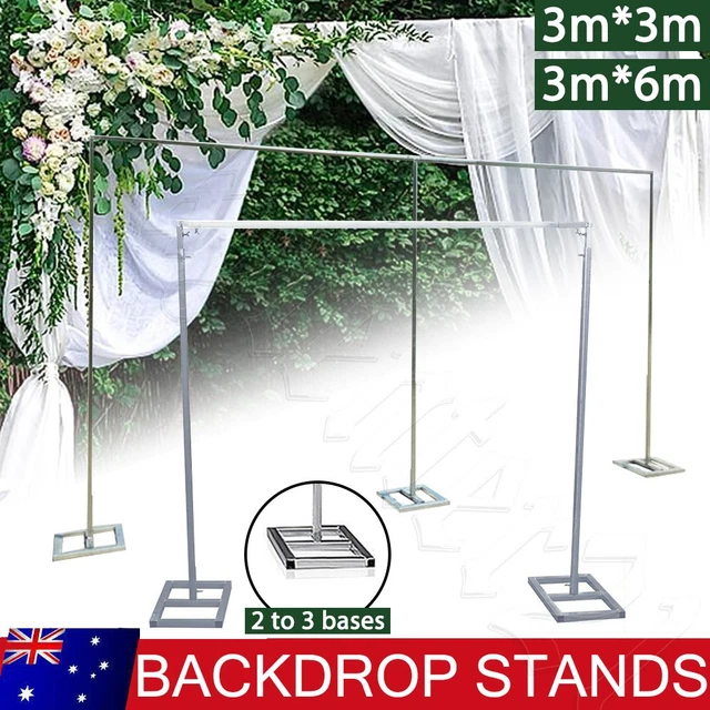 ADJUSTABLE WEDDING BACKDROP Stand Portable Pipe and Drape Backdrop ...