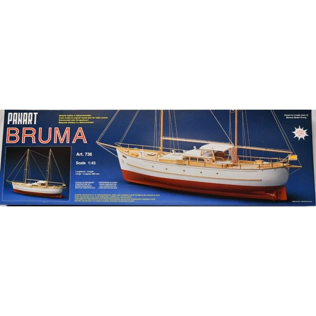 MANTUA BRUMA MOTOR Yacht 1:43 scale Wooden Model Boat Kit £249.99 ...