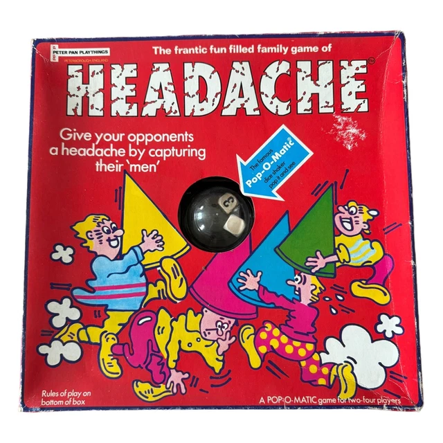 VINTAGE HEADACHE BOARD Game By Peter Pan Playthings Dated 1976 Complete ...