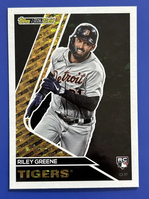 RILEY GREENE 2023 Topps RC SP Rookie Variazione Lamina Oro Nero #BG-11 ...