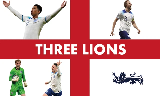 ENGLAND EURO 2024 FLAG 3 LIONS FOOTBALLS COMING HOME FREE UK POST 5x3 £11.99 - PicClick UK