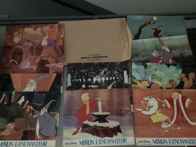 MERLIN WALT DISNEY enveloppe complete 10 photos bel etat EUR 10,00 ...