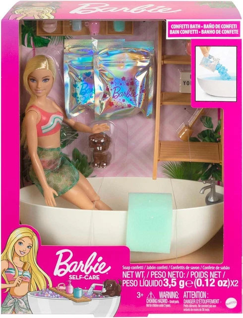 BARBIE POUPÉE ET Baignoire Coffret de Jeu Avec Chiot, Coloré Confetti EUR 46,45 - PicClick FR