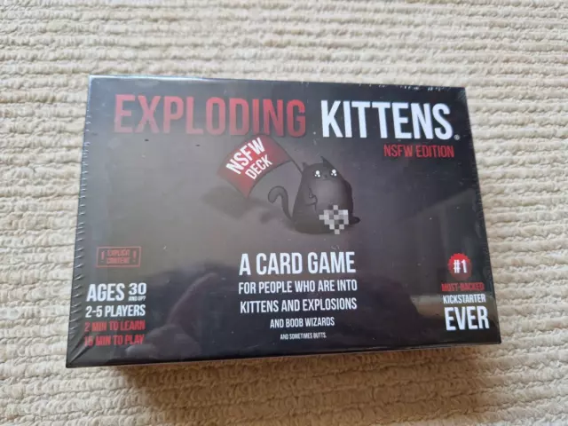 NUOVO CON SCATOLA *Exploding Kittens* edizione NSFW gioco di carte per ... NUOVO CON SCATOLA *Exploding Kittens* edizione NSFW gioco di carte per ...