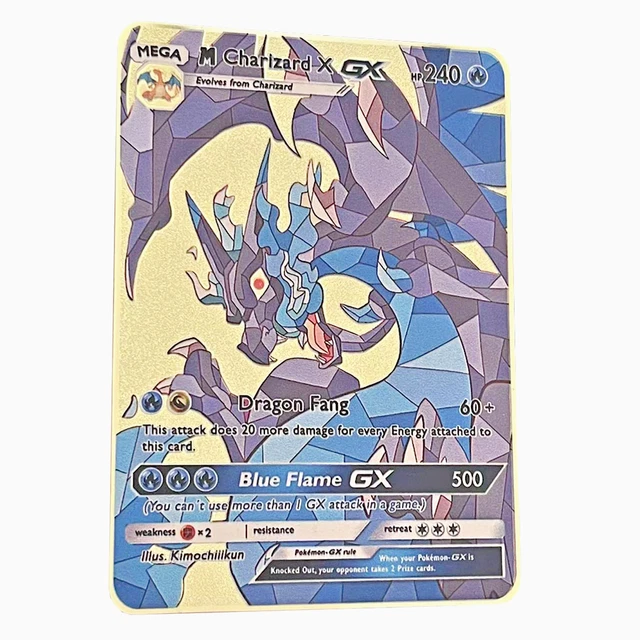 POKÉMON MEGA CHARIZARD X GX Ultra Gold Metal hp 240 EUR 8,93 - PicClick FR