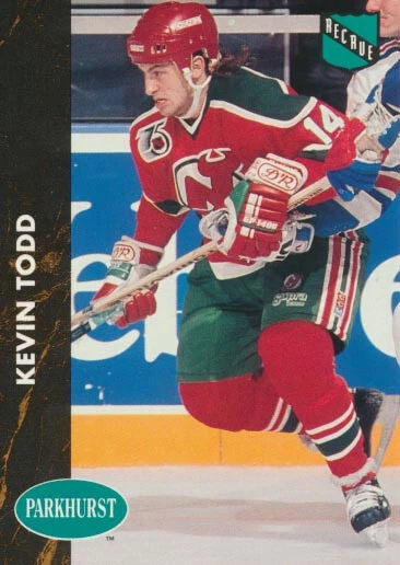 1991-92 PARKHURST FRENCH #97 KEVIN TODD - New Jersey Devils EUR 1,00 ...