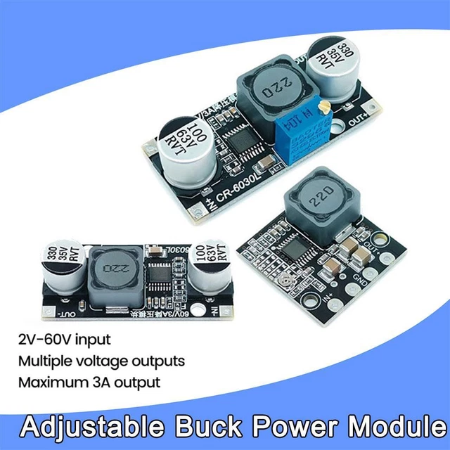 ADJUSTABLE POWER SUPPLY Module DC Step-Down Voltage Regulator Buck 2 ...