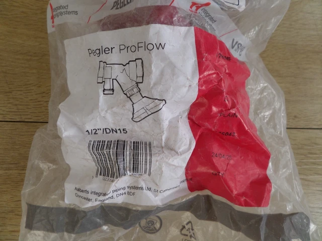 PEGLER PROFLOW DRV balancing valve, 1/2" SF bsp female DN15 1260MF ...