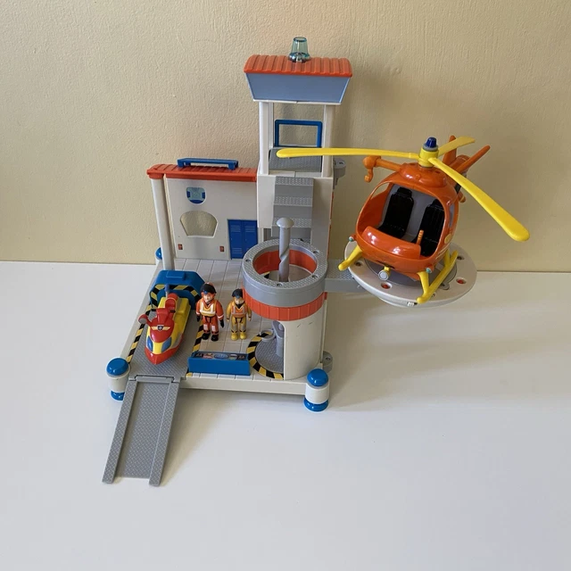 FIREMAN SAM OCEAN Rescue Playset With Jet Ski Helicopter & Figures £37. ...