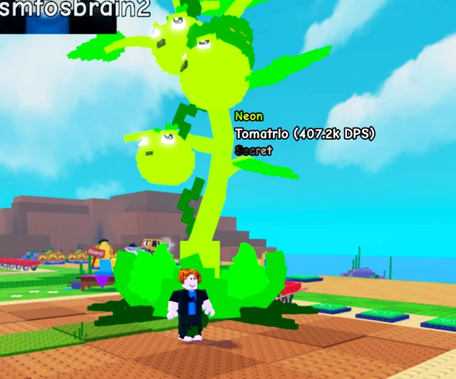 814K DAMAGE/407K DPS Neon Tomatrio Plants vs Brainrot/PVB (INSTANT ...