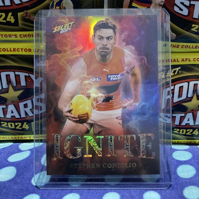 2024 SELECT AFL Footy Stars Ignite Trading Card Stephen Coniglio GWS ...
