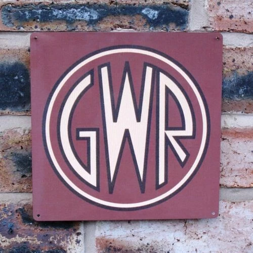 GWR METAL RAILWAY Sign | 20x20cm Aluminium Rail / Train Gift $12.82 ...