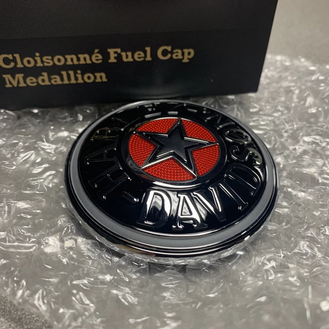 HARLEY DAVIDSON RED Star Fuel Gas Cap Medallion Softail Flsts & Some ...