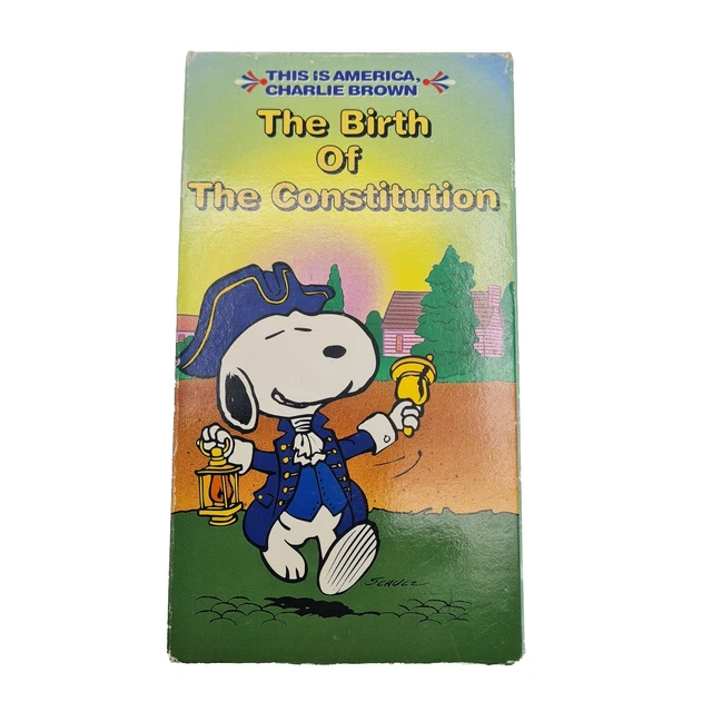 PEANUTS VHS TAPE The Birth Of The Constitution Working Vintage Kids ...