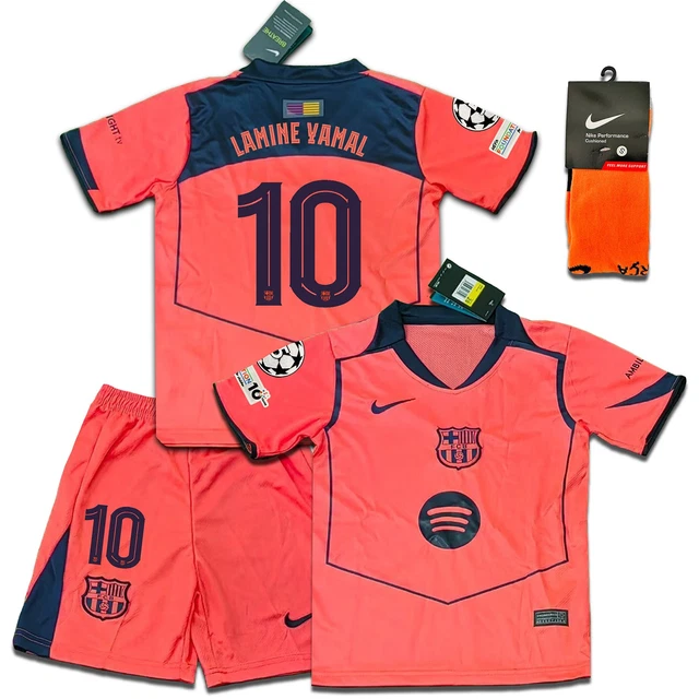 LAMINE YAMAL | Barça T90 Third Kit 25/26 | Size 26 for 10-11 Years ...