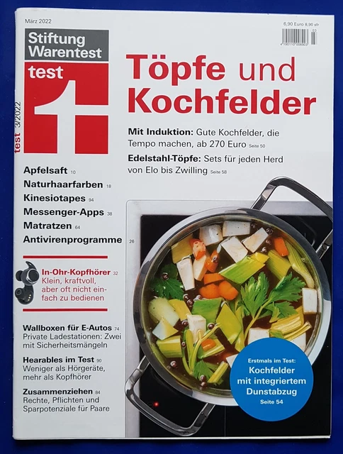 ZEITSCHRIFT TEST HEFT 3/2022 der Stiftung Warentest in neuwertigem ...