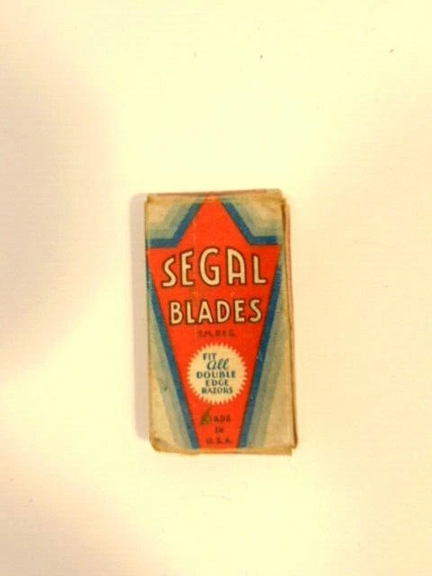 VINTAGE CARDBOARD SEGAL Blades - empty razor blade box $4.99 - PicClick