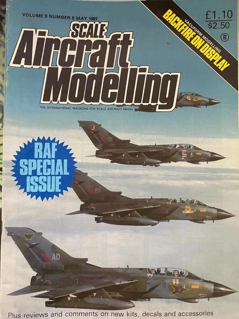 SCALE AIRCRAFT MODELLING Magazine 1987 May Backfire On Display Raf ...