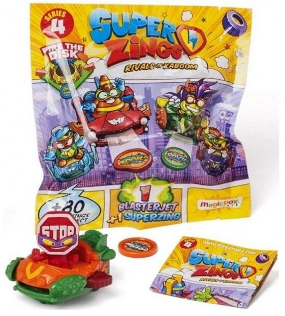 3X SUPER ZINGS RIVALS OF KABOOM BLINDBAG (BLASTER JET + SUPER ZING JE ...