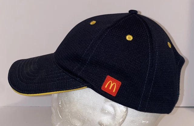 MCDONALDS CREW HAT Employee Work Fast Food Logo Apparel Snap Back ...