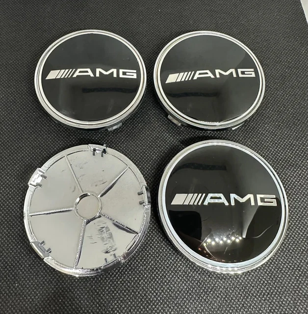 4 CACHES MOYEU logo Mercedes AMG Jante Centre De Roue 68mm EUR 33,99 ...
