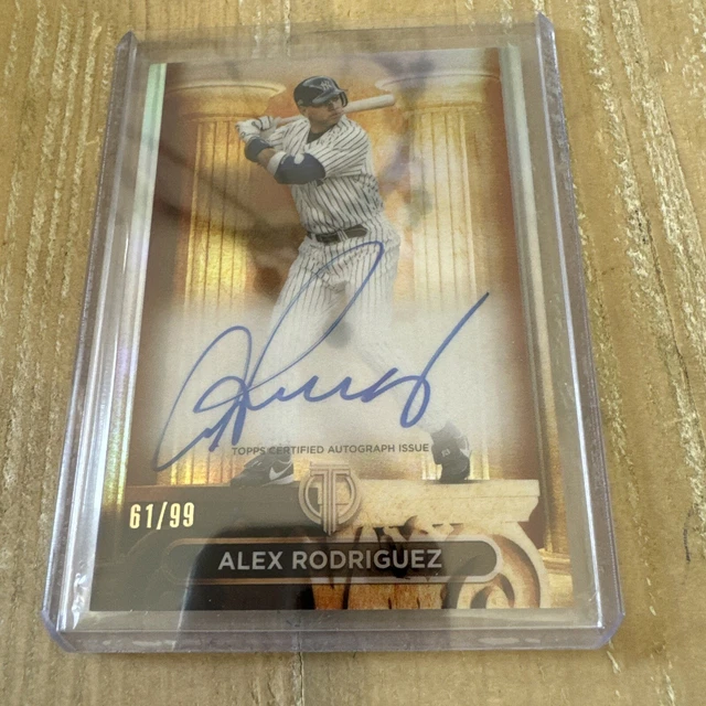 2024 TOPPS TRIBUTE Pillars of the Game Alex Rodriguez AUTOGRAFO #'d/99 ...