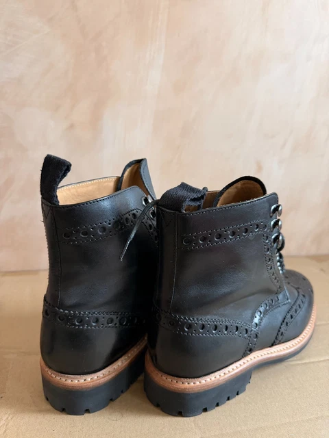 GRENSON FRED BROGUE commando lug Mens boots size 7 £198.30 - PicClick UK