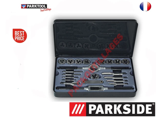 PARKSIDE® SET DE filetage et taraudage filetages métriques ISO EUR 24 ...