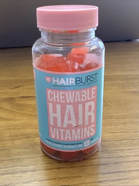 HAIR BURST CHEWABLE Hair Vitamins Supplements 60 Pastilles £12.94 ...