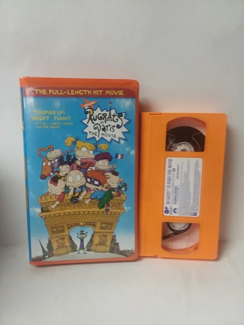 2001 NICKELODEON VHS Video RUGRATS IN PARIS THE MOVIE in Orange Clam ...