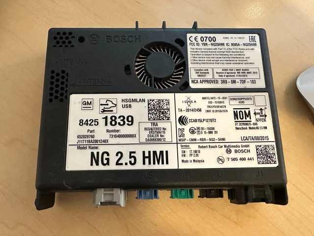 2018 BUICK REGAL Hmi Human Machine Interface Control Module Unit Oem ...