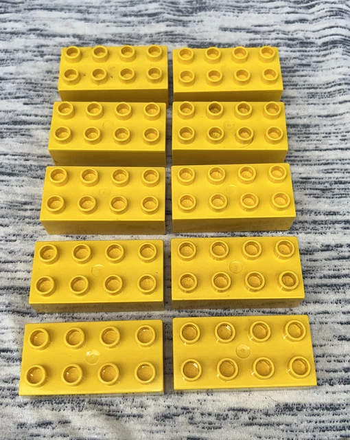 DUPLO 2X4 BUILDING Bricks Lot YELLOW Set of 10 £7.13 - PicClick UK