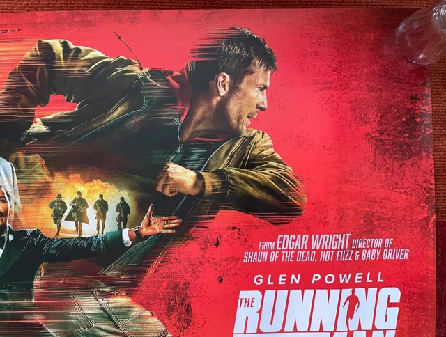 THE RUNNING MAN (2025) Original UK Quad Movie Poster Edgar Wright Glenn ...