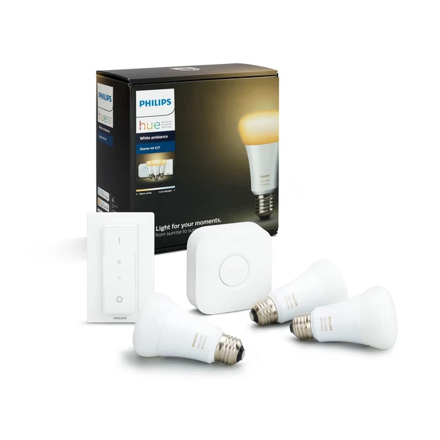 PHILIPS HUE 3 x E27 bulb Starter kit E27 EUR 132,18 - PicClick FR