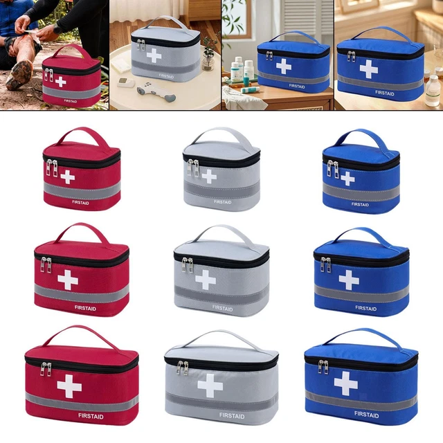 PROFESSIONAL AND COMPACT first aid kit organizer with handle. Emergency ...
