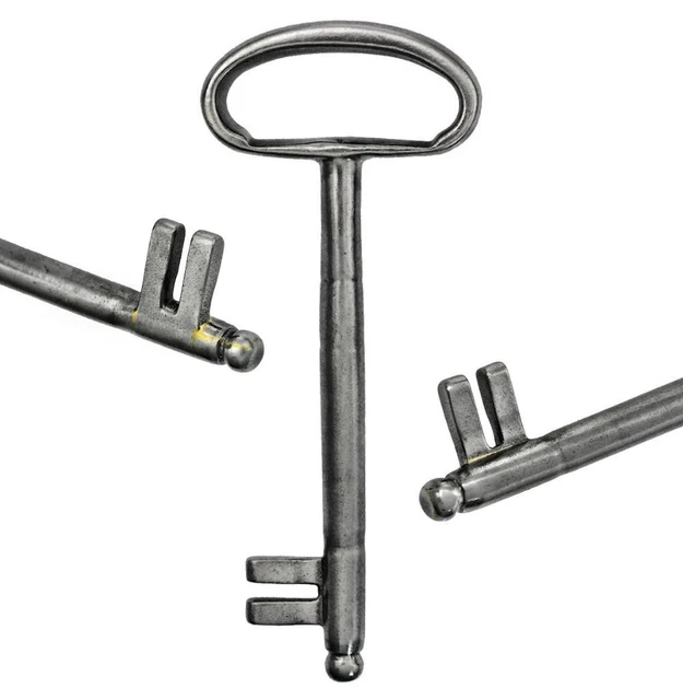 19THC. IRON KEY with OFF-SET FLAG 4" - Unusual 1800's - Antique Key ...