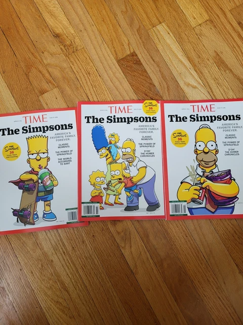 THE SIMPSONS TIME Magazine Special Edition 2025 - set of 3 £32.48 ...