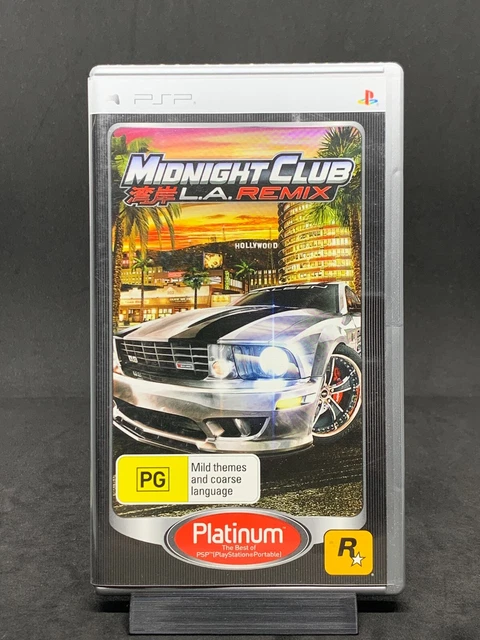MIDNIGHT CLUB LA Remix PSP PlayStation Portable Sony PAL Complete $14. ...